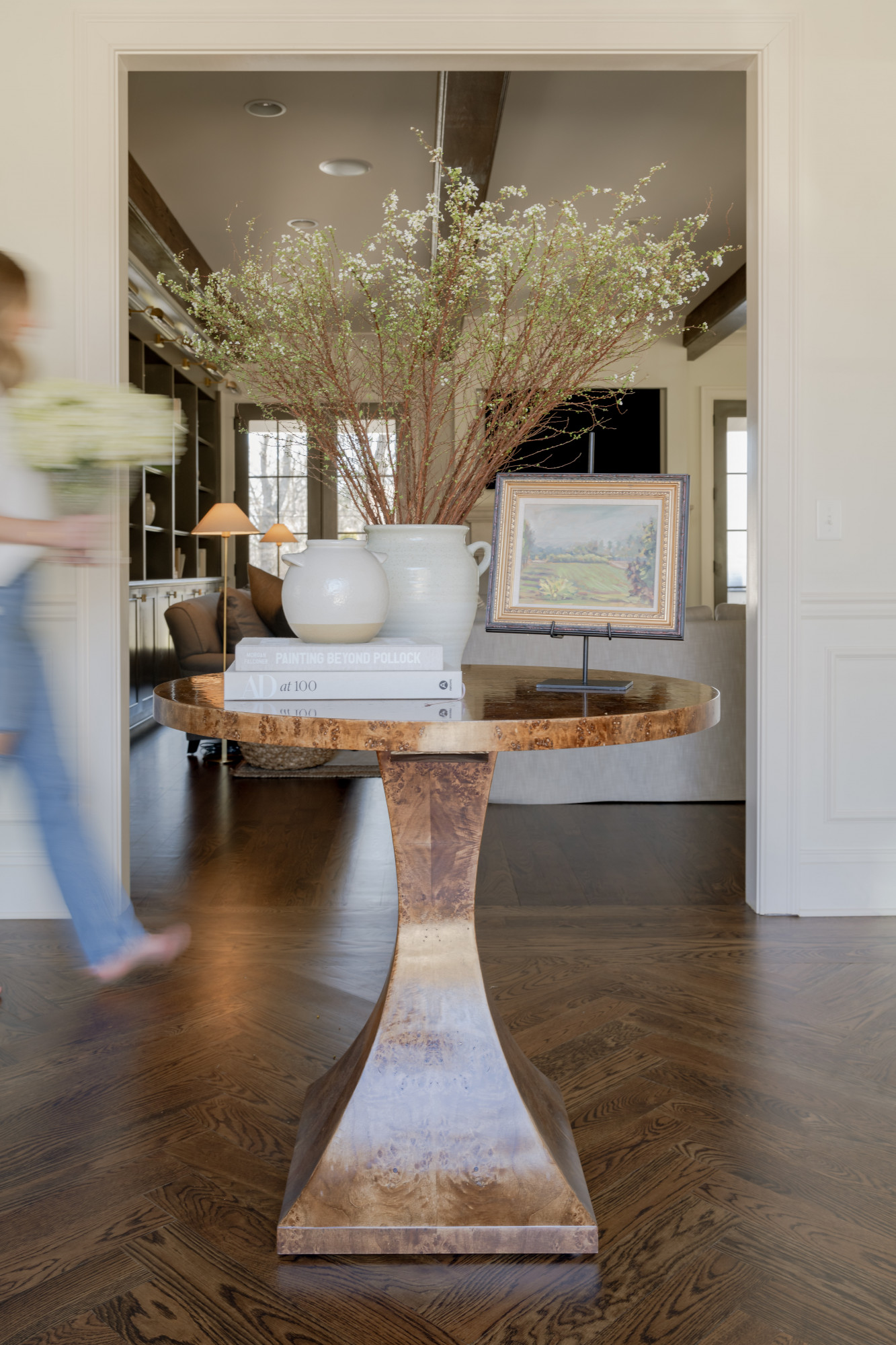 Foyer pedestal table store